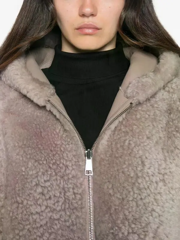 Simonette Ravizza Bart R Reversible Hooded Shearling Jacket