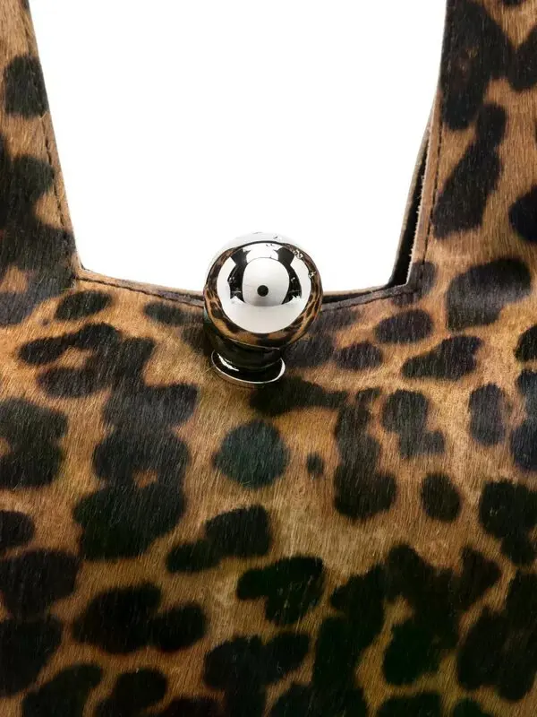 Marni Leopard-print Trapeze Tote Bag