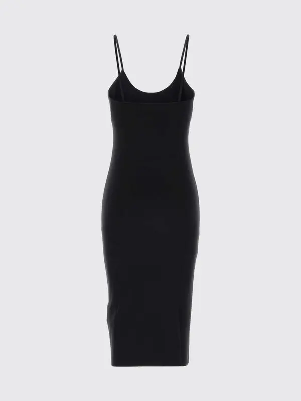 Off-White Slim Fit Stretch-jersey Midi Sheath Dress With U-neck