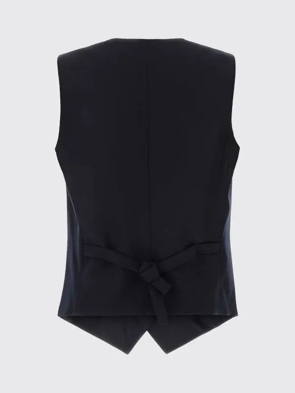 Giorgio Armani Slim Fit V-neck Virgin Wool Tailored Waistcoat