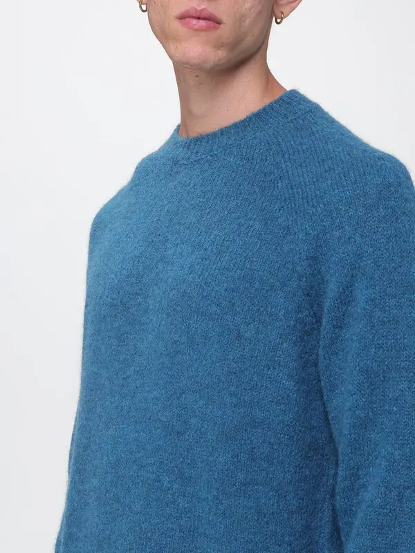 Dries Van Noten Wool And Alpaca Blend Crewneck Sweater - Blue