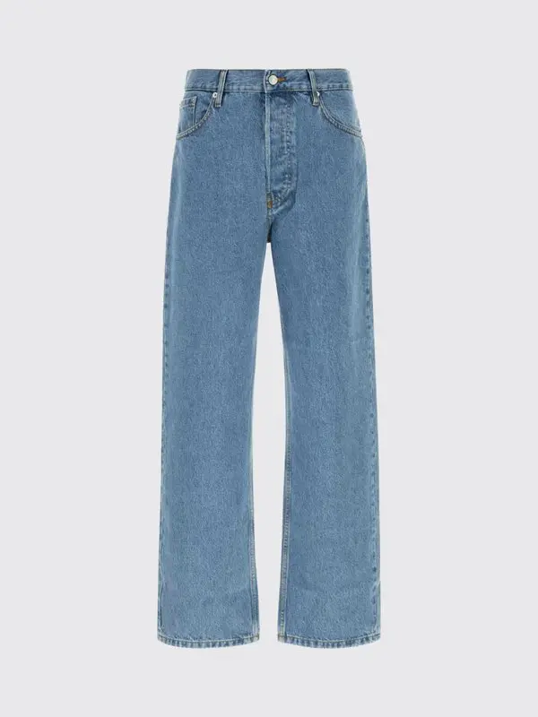 Dries Van Noten Mid-rise Wide-leg Jeans In Cotton Denim - Blue