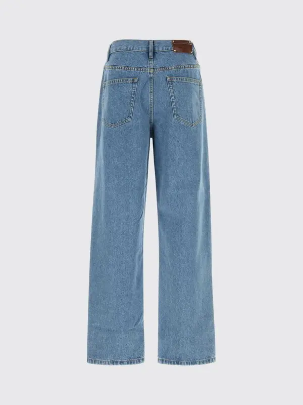 Dries Van Noten Mid-rise Wide-leg Jeans In Cotton Denim - Blue