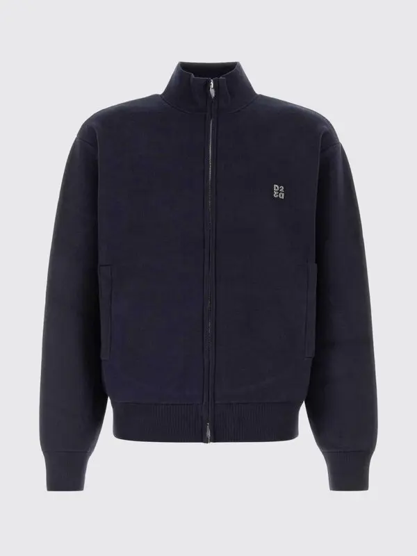 Dsquared2 Relaxed Fit Viscose Blend Zip-up Hoodie
