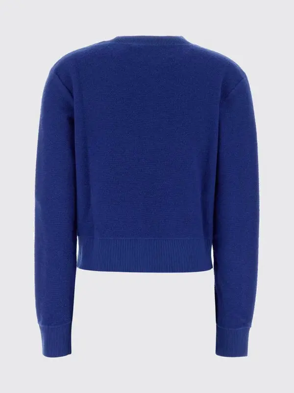 Loewe Long-sleeved Wool Crewneck Sweater With Contrast Logo