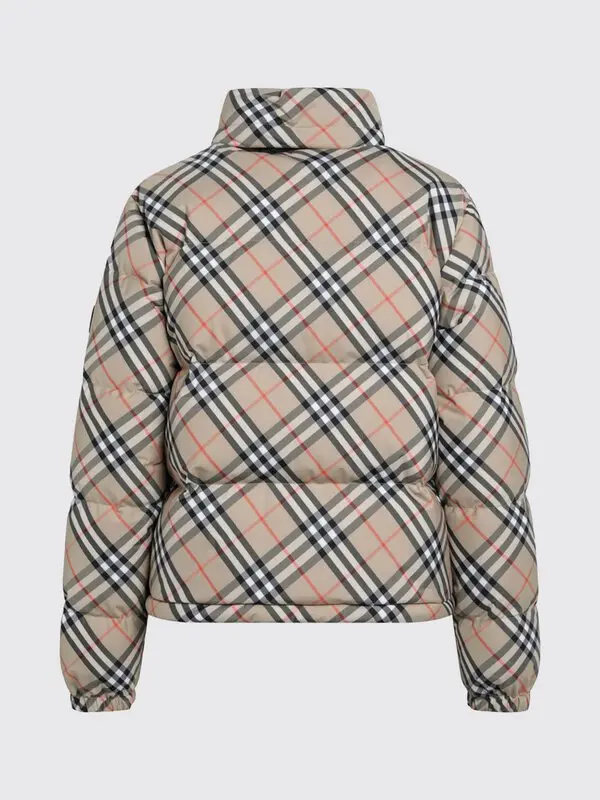 Burberry Ambleside Short Quilted Technical Fabric Jacket With Vintage Check Pattern