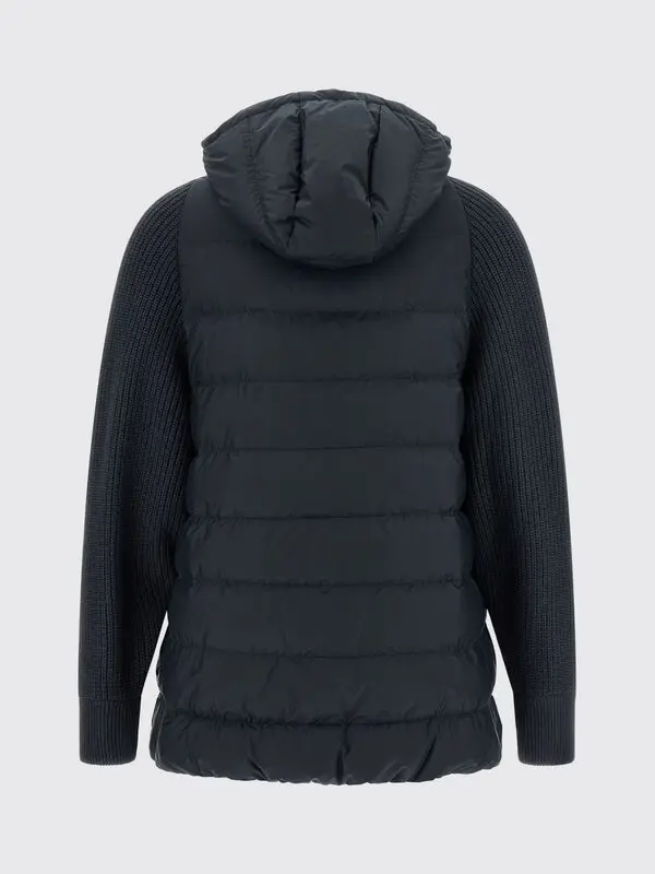 Brunello Cucinelli Quilted Nylon Hooded Puffer Jacket - Blue