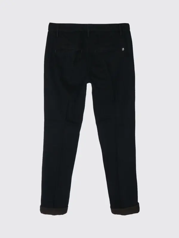 DONDUP Mid-rise Slim Fit Cotton Pants With Turn-up Cuffs