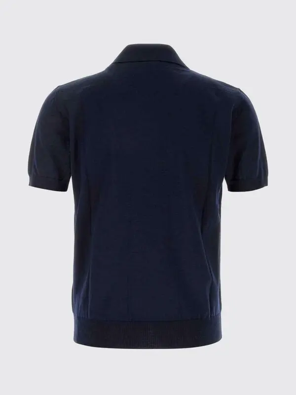 Valentino Garavani Short-sleeved Knitted Polo In Pure Virgin Wool
