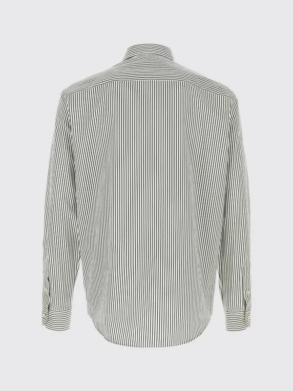 Valentino Garavani Striped Cotton Shirt With Vlogo Signature Embroidery