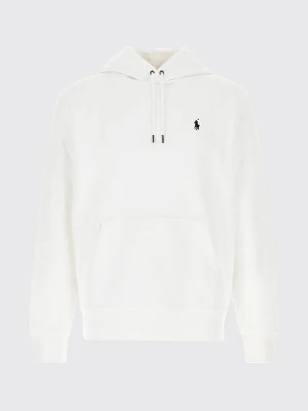 Polo Ralph Lauren Cotton-blend Hoodie With Pony Logo - White