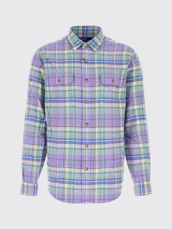 Polo Ralph Lauren Long-sleeved Check Cotton Shirt - Lavender