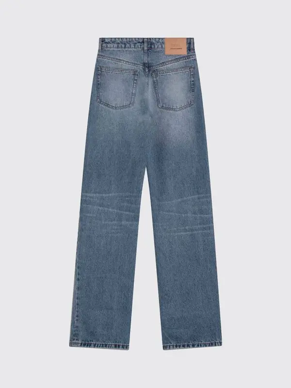 AMI Paris Mid-rise Wide-leg Five-pocket Cotton Denim Jeans