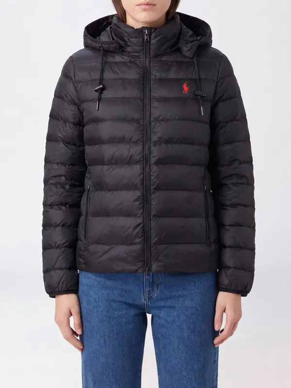 Polo Ralph Lauren Nylon Hooded Puffer Jacket - Black