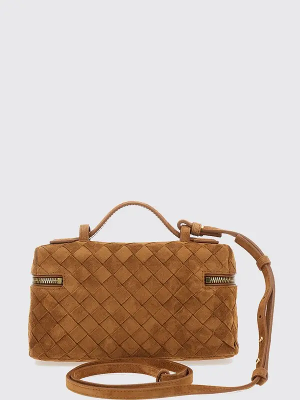Bottega Veneta Bang Bang Mini Bag In Suede Calf Leather - Brown