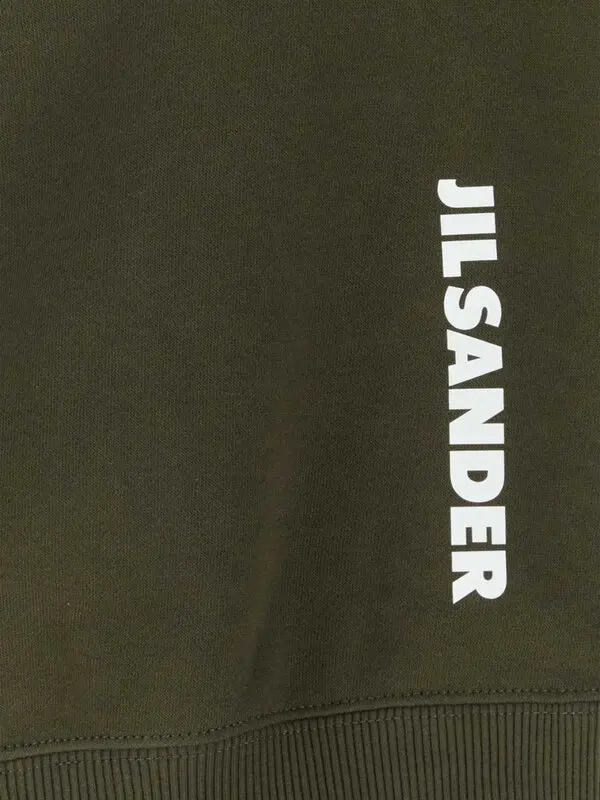 JIL SANDER Crewneck Cotton Sweatshirt With Elasticated Cuffs And Hem