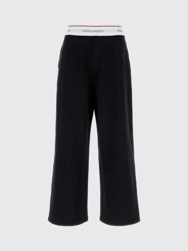 Dsquared2 Cotton Jersey Jogging Pants With Logo Waistband
