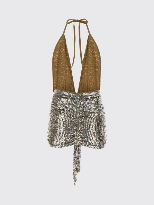 Dsquared2 Sequin Sheath Mini Dress With Deep V-neck