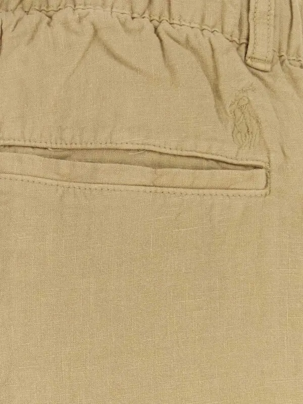 Polo Ralph Lauren Slim Fit Linen Drawstring Pants - Beige