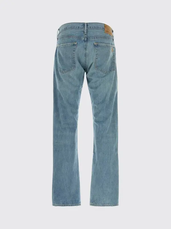 Polo Ralph Lauren Straight Fit Cotton Denim Jeans With Embroidered Pony Logo