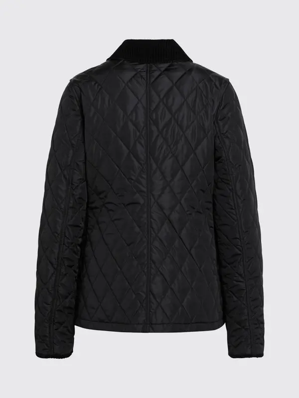Burberry Quilted Short Jacket In Nylon With A Corduroy Collar