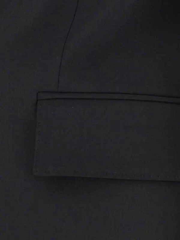 Dsquared2 Cropped Single-breasted Wool Blend Blazer With Cut-out Details