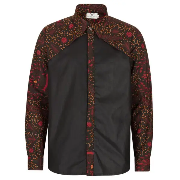 OHEMA OHENE Long Sleeve African Print Shirt