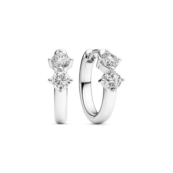 SIF JAKOBS JEWELLERY Earrings Princess Creolo Piccolo - Silver