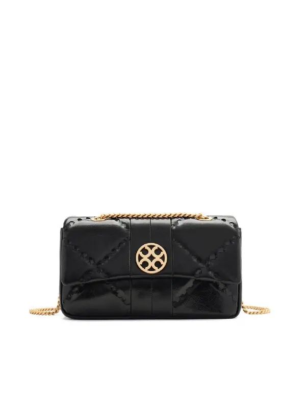 ORANGE CUBE Mosaic Diamond Chain Bag - Black
