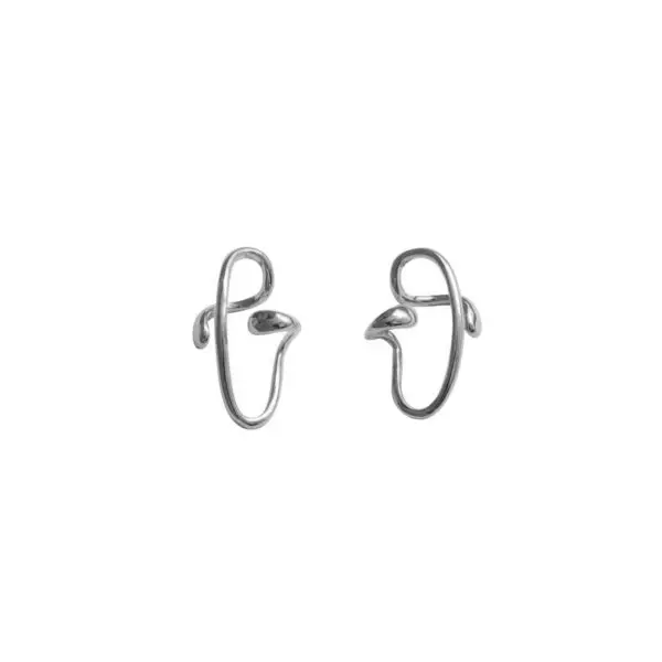 OUTOFOFFICE Ear Cuff Carl - Silver