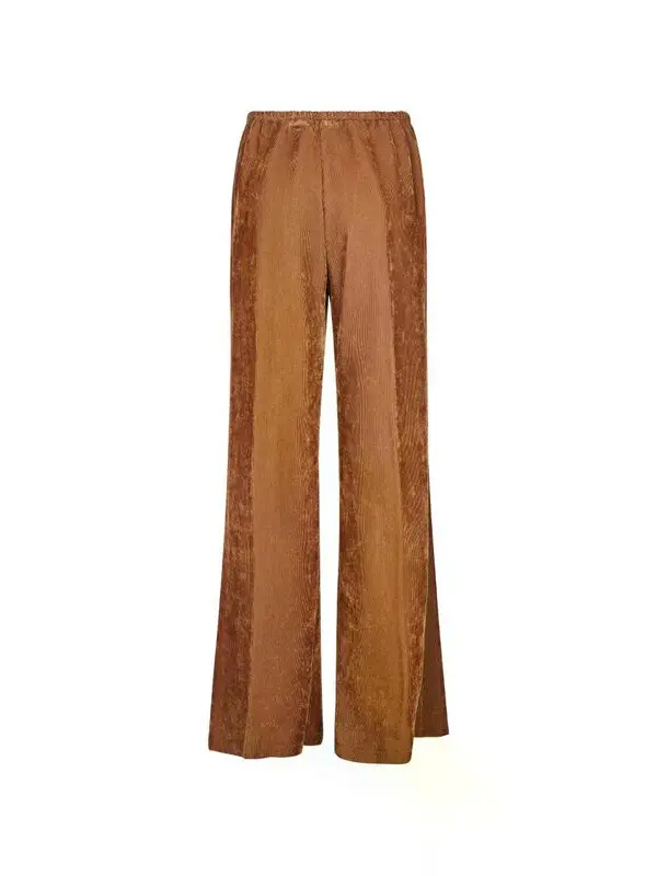 FORTE_FORTE Ribbed-knit Velvet Trousers