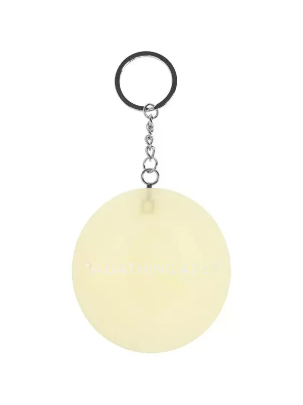 A BATHING APE Logo-print Circular Keyring