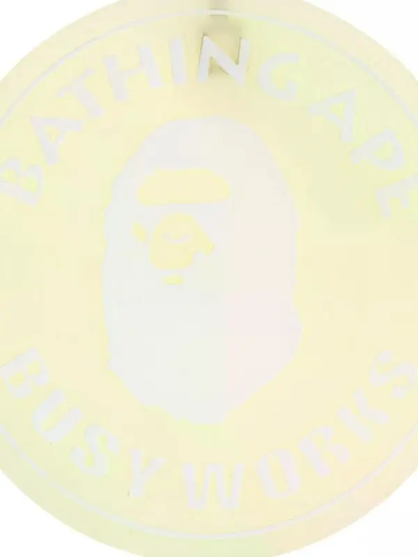 A BATHING APE Logo-print Circular Keyring