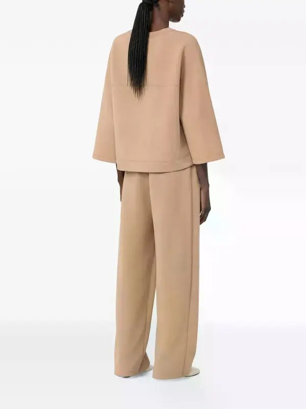 Max Mara Raglan-sleeve Side-slit Sweater