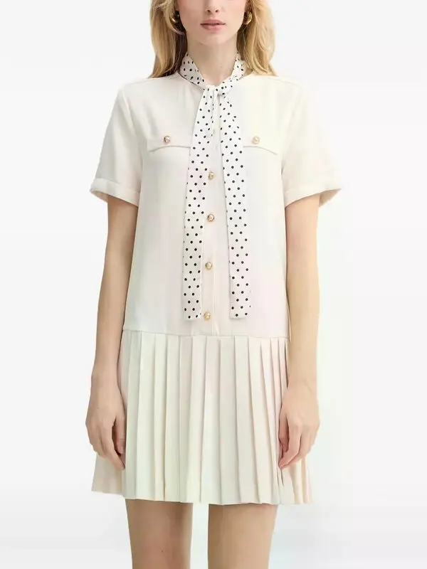 SILVIAN HEACH Scarf-detail Pleated Dress