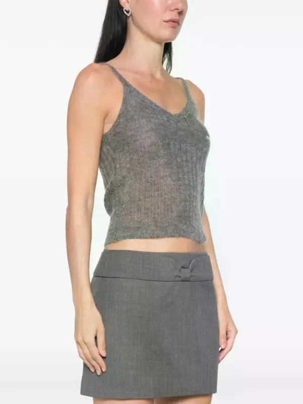 SHUSHU/TONG Knit Spaghetti-straps Top