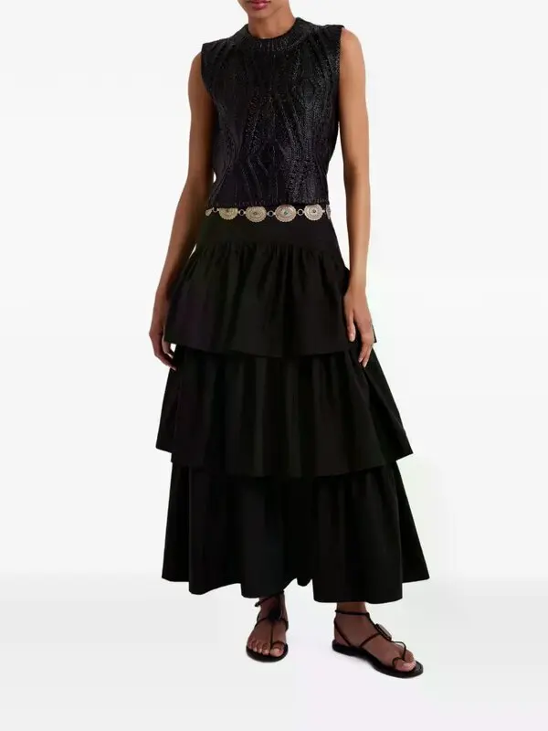MARIE OLIVER Baylor Tiered Maxi Skirt