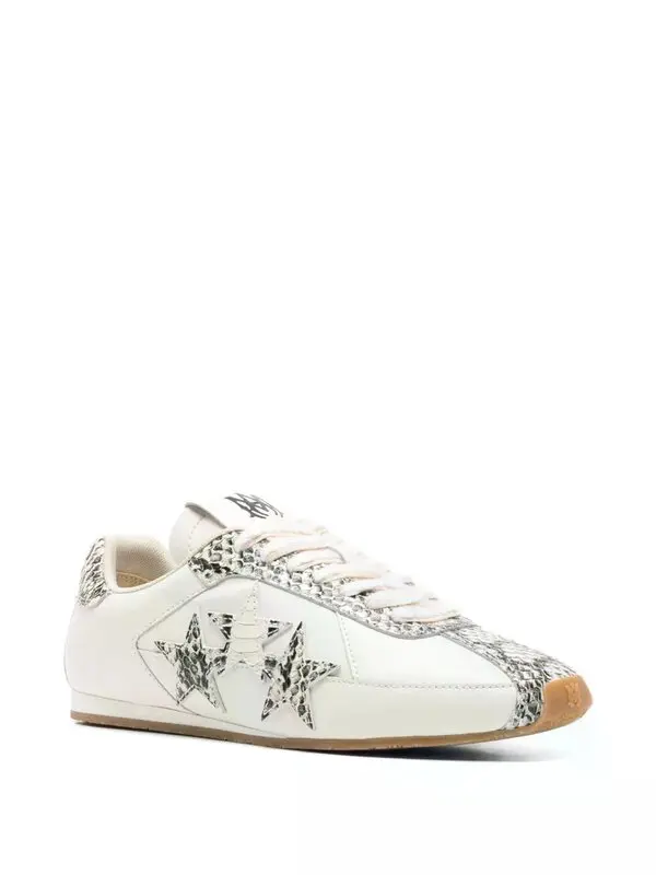 Amiri Python-effect Star-patch Sneakers