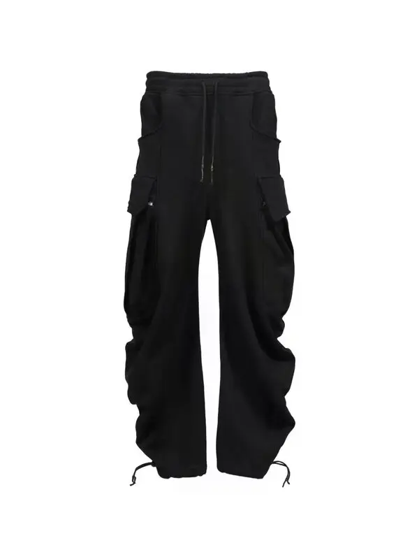 ZANONE Drawstring Cargo-pocket Track Pants - Black
