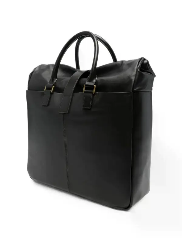 Emporio Armani Leather Buckle-fastening Tote Bag