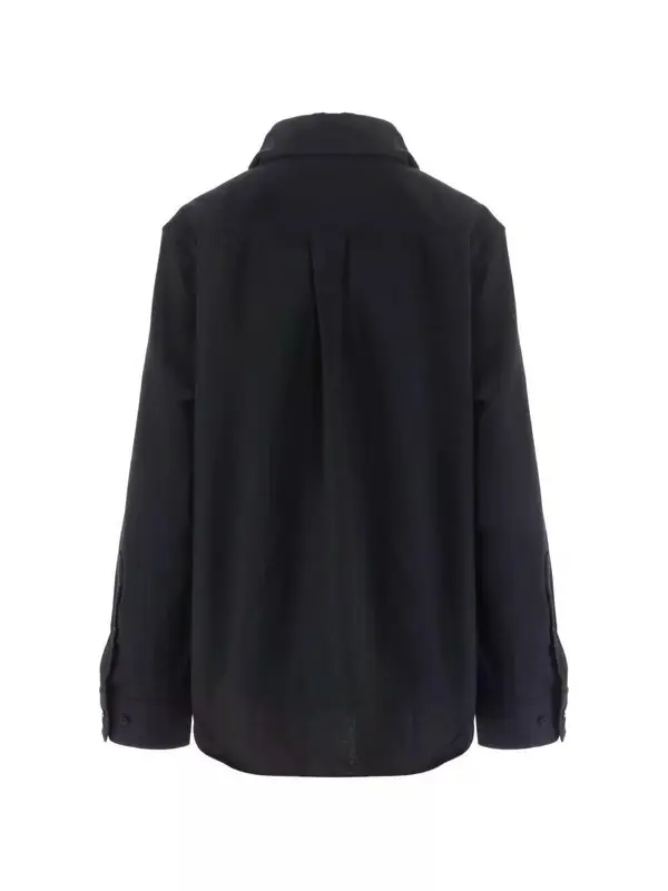 ALAINPAUL Scarf-collar Cotton Shirt