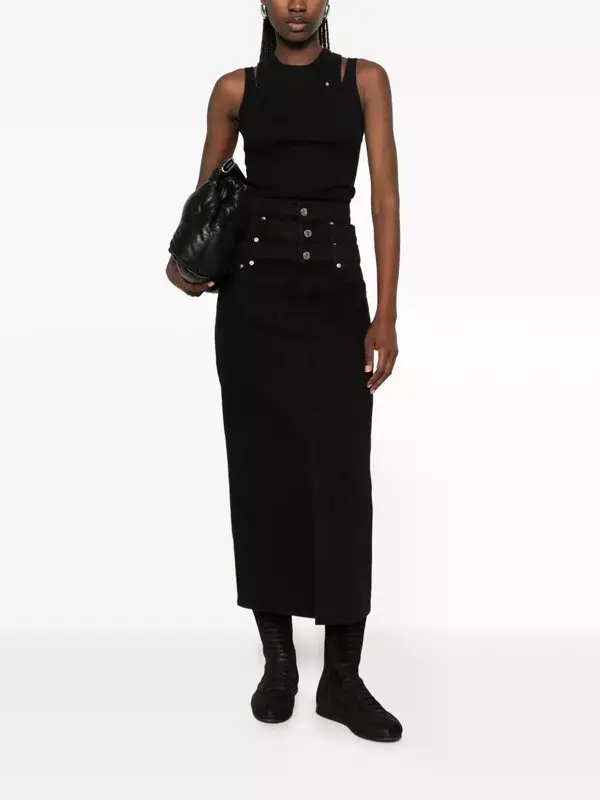 Viktor & Rolf Triple-layer Denim Maxi Skirt
