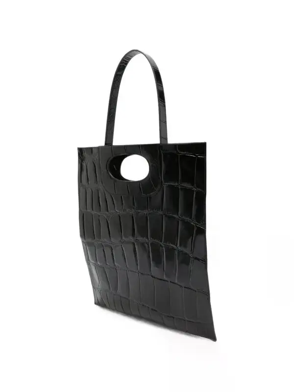GHERARDINI Piattina Croc-effect Tote Bag
