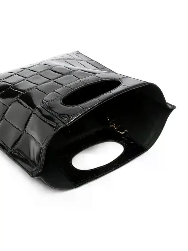 GHERARDINI Piattina Croc-effect Tote Bag