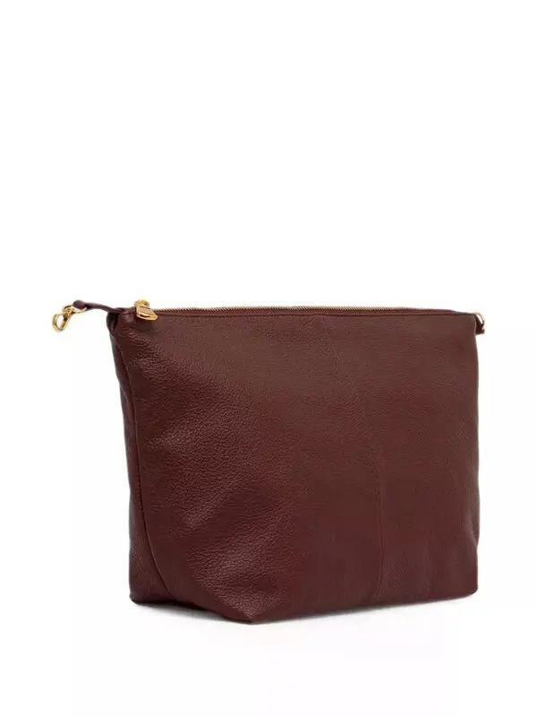 Patrizia Pepe Grained Leather Tote Bag - Red