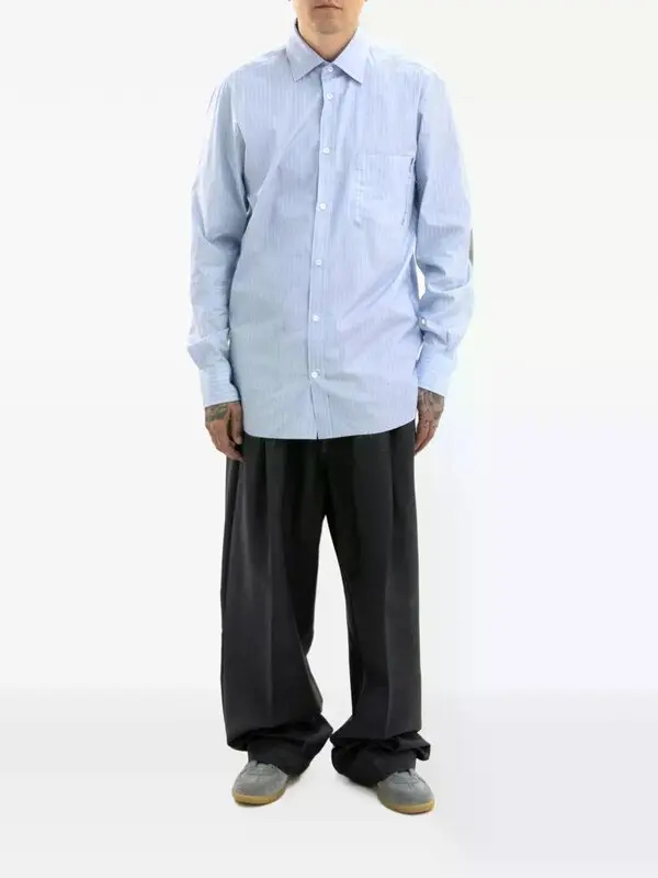 MAISON MARGIELA Pinstripe-pattern Patch-pocket Shirt
