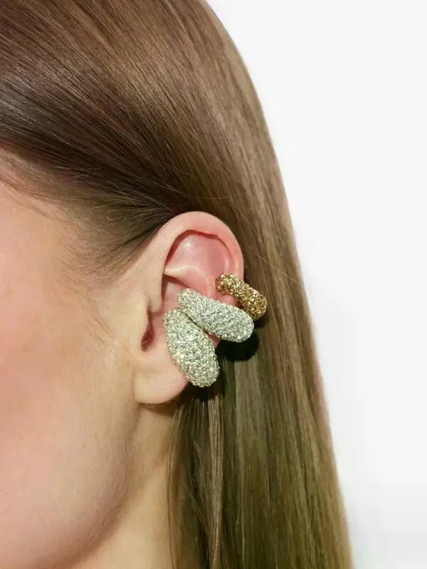 Cult Gaia Solene Crystal-embellished Ear Cuffs