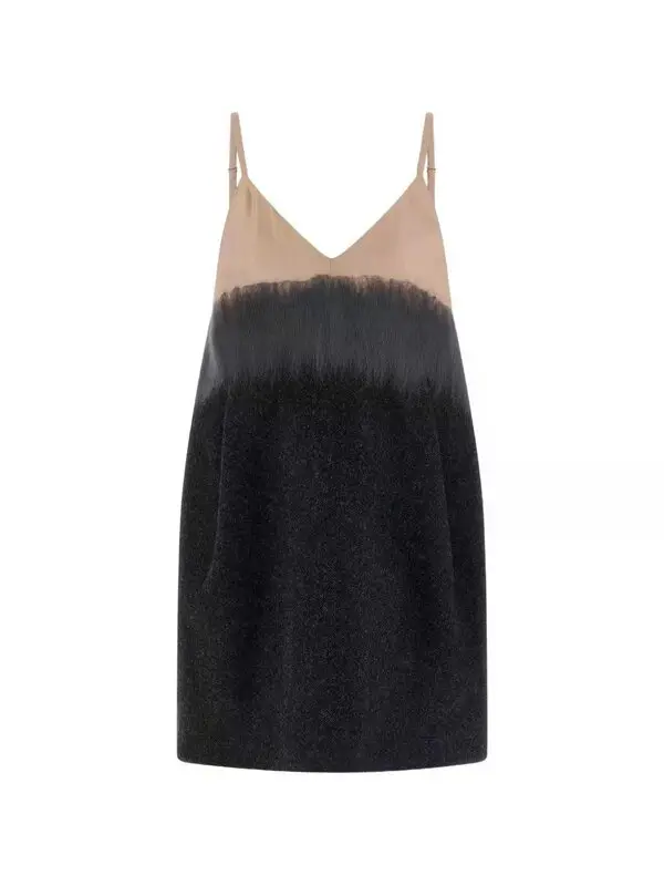 TELA Gradient-effect Virgin Wool Mini Dress