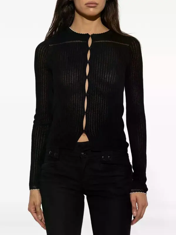 Isabel Marant Étoile Siofra Pointelle-knit Cardigan