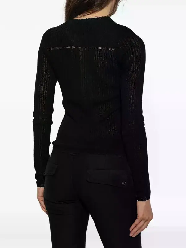 Isabel Marant Étoile Siofra Pointelle-knit Cardigan